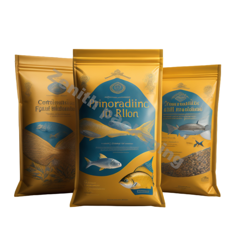 Fish Feed Packaging Bags BOPP laminated woven bags
